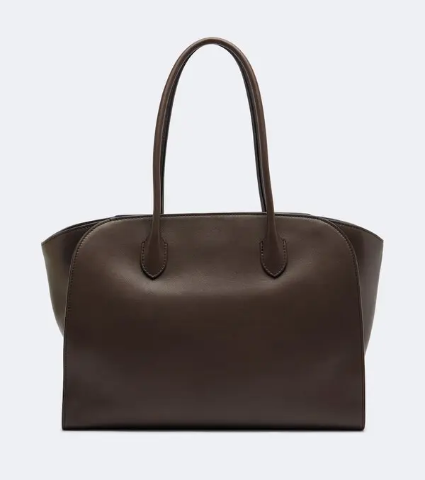 THE ROW Marlo Medium Leather Tote Bag - Brown