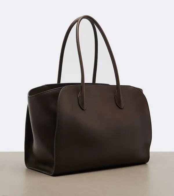 THE ROW Marlo Medium Leather Tote Bag - Brown