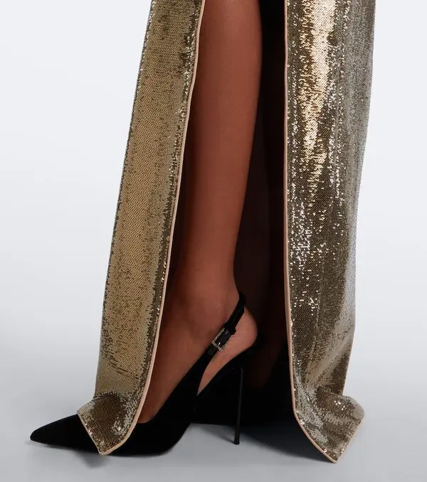 Roland Mouret Sequined Bustier Gown