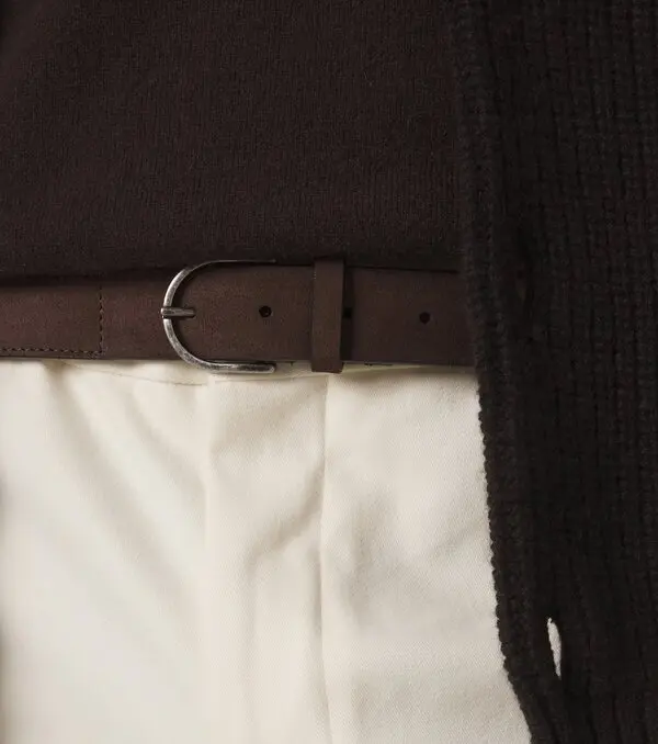 Giorgio Armani Leather And Suede Belt