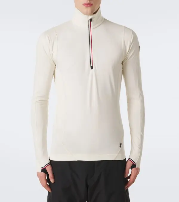 Moncler Logo Ski Top - White