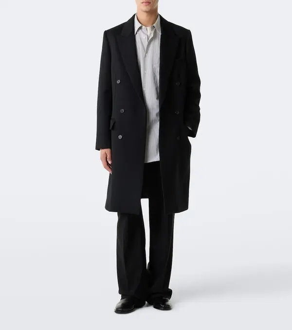 THE ROW Osmo Double-breasted Wool-blend Coat