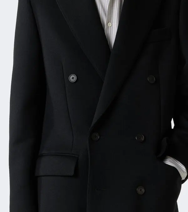 THE ROW Osmo Double-breasted Wool-blend Coat