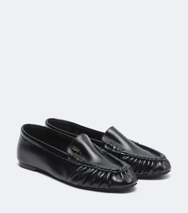 Saint Laurent Loaferino Leather Loafers