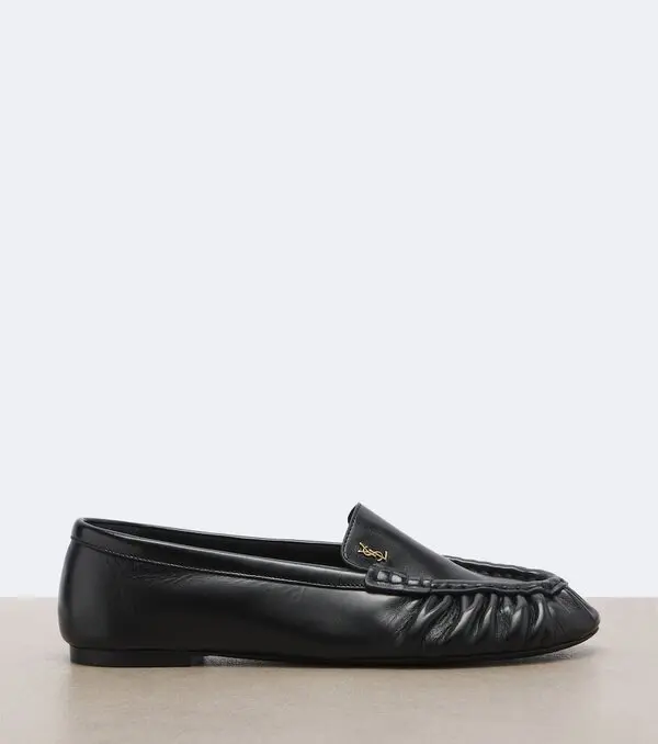 Saint Laurent Loaferino Leather Loafers
