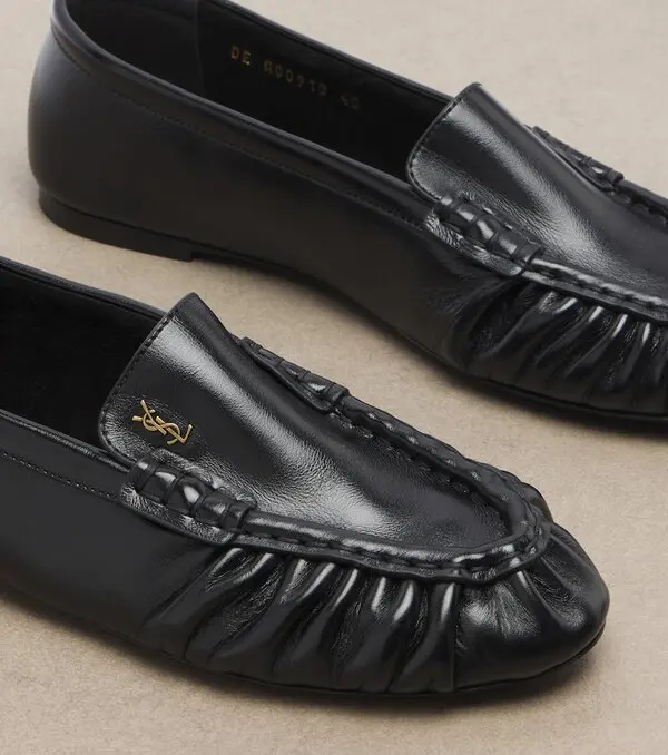 Saint Laurent Loaferino Leather Loafers