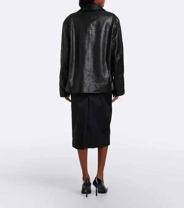 Prada Belted Re-nylon Pencil Skirt