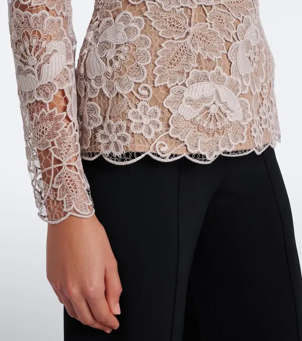 Elie Saab Guipure Lace Top