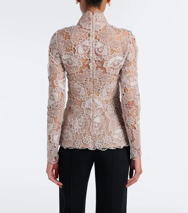 Elie Saab Guipure Lace Top