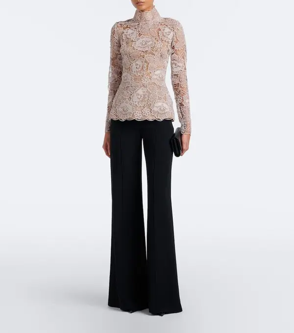 Elie Saab Guipure Lace Top