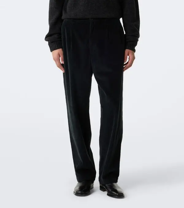 THE ROW Tavoli Cotton Corduroy Straight Pants