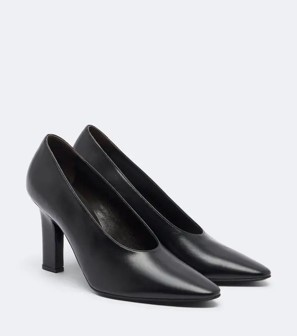 THE ROW Sylvia Leather Pumps
