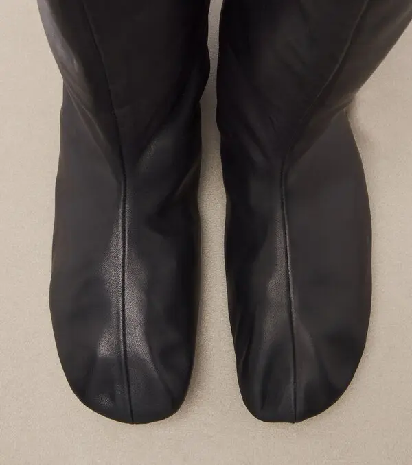 THE ROW Esther Leather Mid-calf Boots