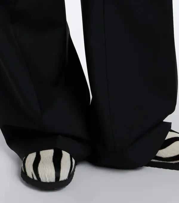 BIRKENSTOCK Boston Zebra-print Calf Hair Mules