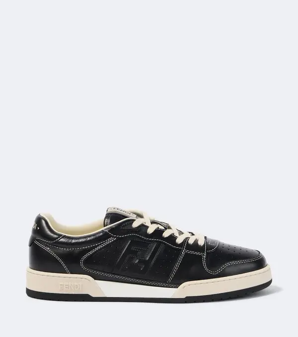 Fendi Match Leather Sneakers