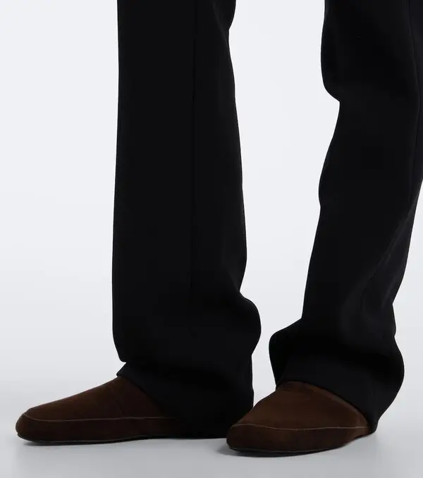 THE ROW Esther Shearling-lined Suede Ankle Boots