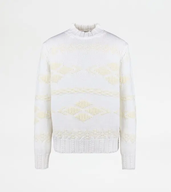 TOD'S Round-neck Pullover In Merino Wool