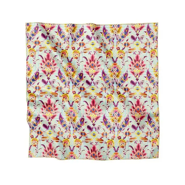 ARTIFACT. Pomona Mosaic Large Luxury Square Silk Scarf