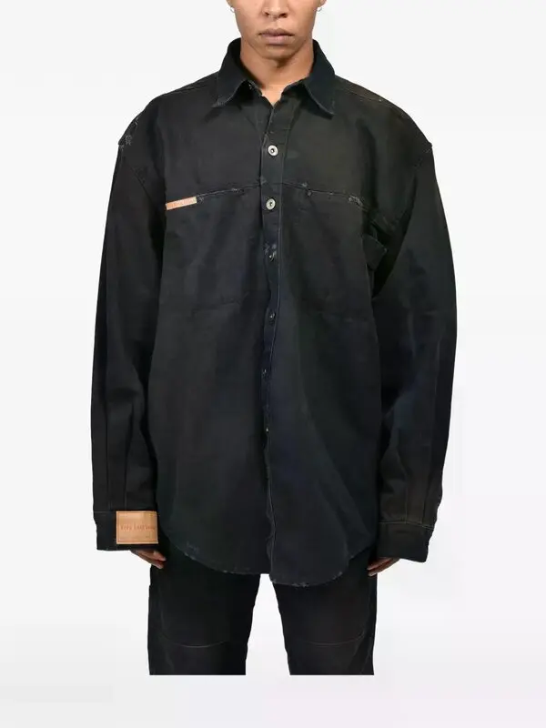 GREG ROSS Oversized Canvas Shirt
