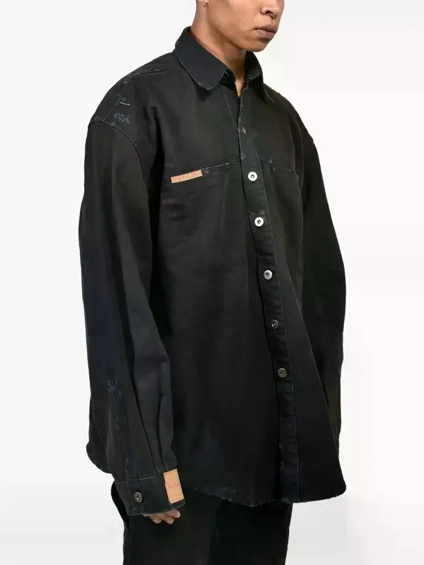 GREG ROSS Oversized Canvas Shirt