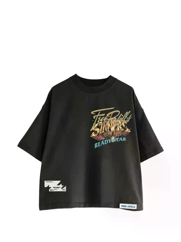 FREE REFILLS Sinners Graphic-print T-shirt - Black