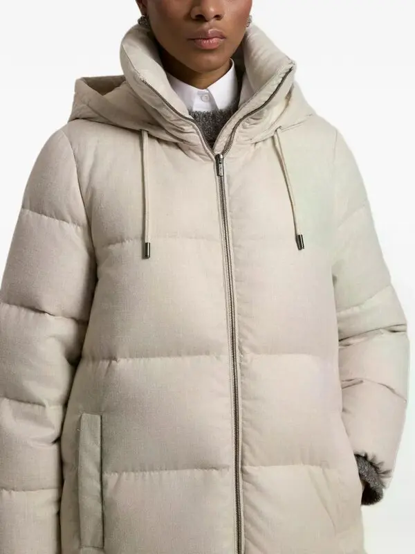 Peserico Quilted Hooded Down Coat