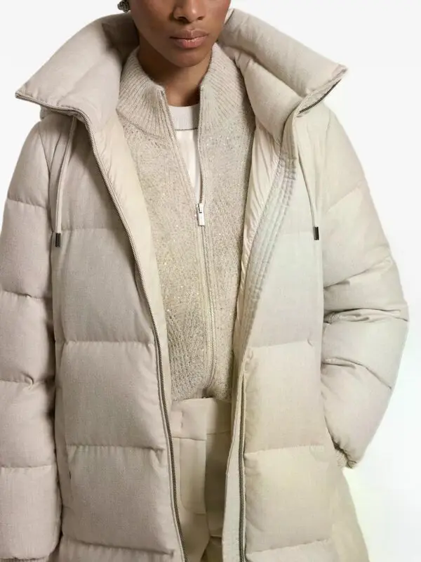 Peserico Quilted Hooded Down Coat
