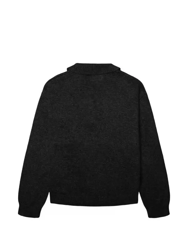 WOODBIRD Half-zip Knitted Polo Shirt