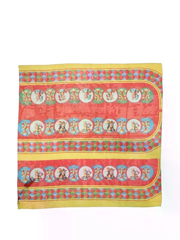Dolce & Gabbana Carretto Print Foulard Scarf