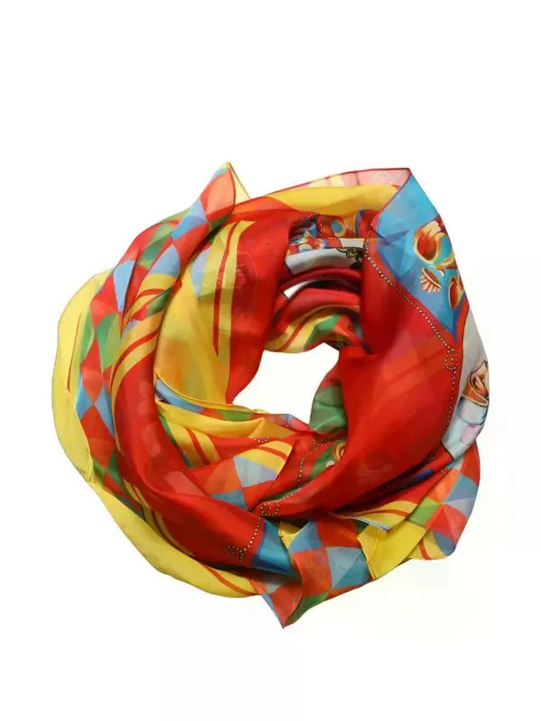 Dolce & Gabbana Carretto Print Foulard Scarf