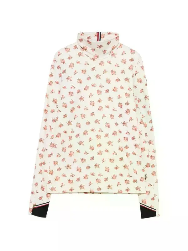 Moncler Floral-print Turtleneck Base Layer