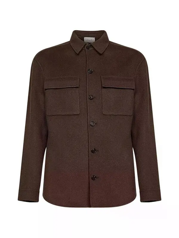 D4.0 Wool Patch-pocket Shirt Jacket
