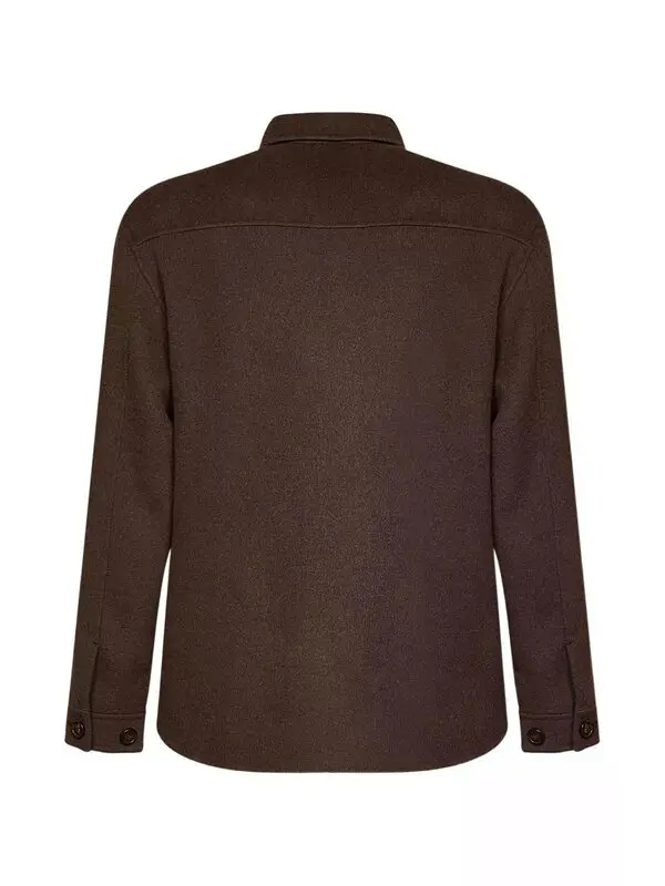 D4.0 Wool Patch-pocket Shirt Jacket