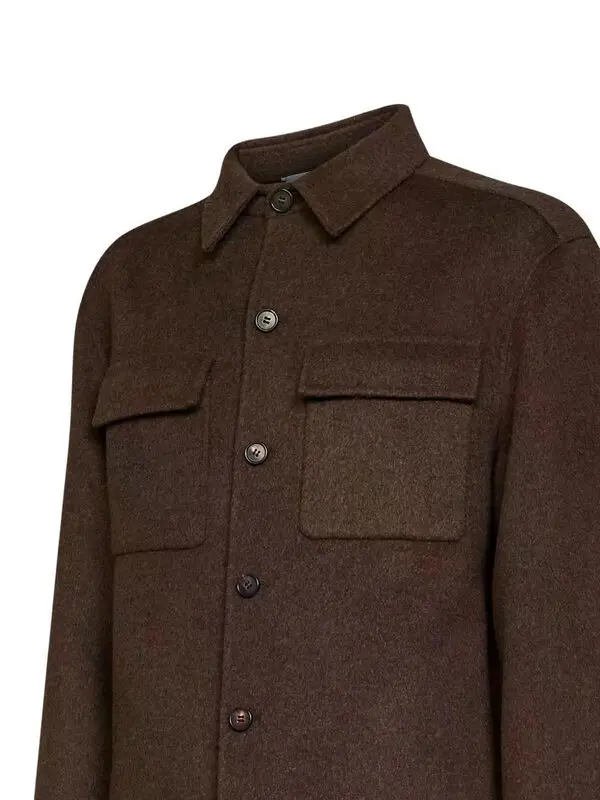 D4.0 Wool Patch-pocket Shirt Jacket