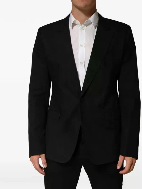 Dolce & Gabbana Pinstripe Single-breasted Jacket - Black