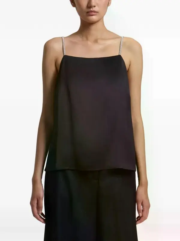 Peserico Embellished-strap Camisole Top - Blue