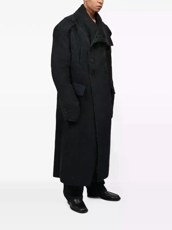 GREG ROSS Double-breasted Long Coat