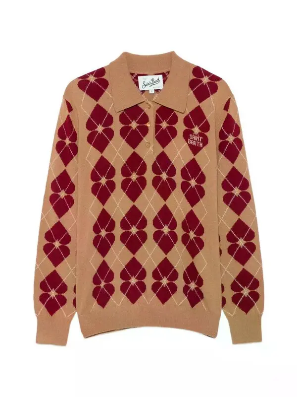 MC2 SAINT BARTH Hadidy Chargyle Heart-intarsia Sweater