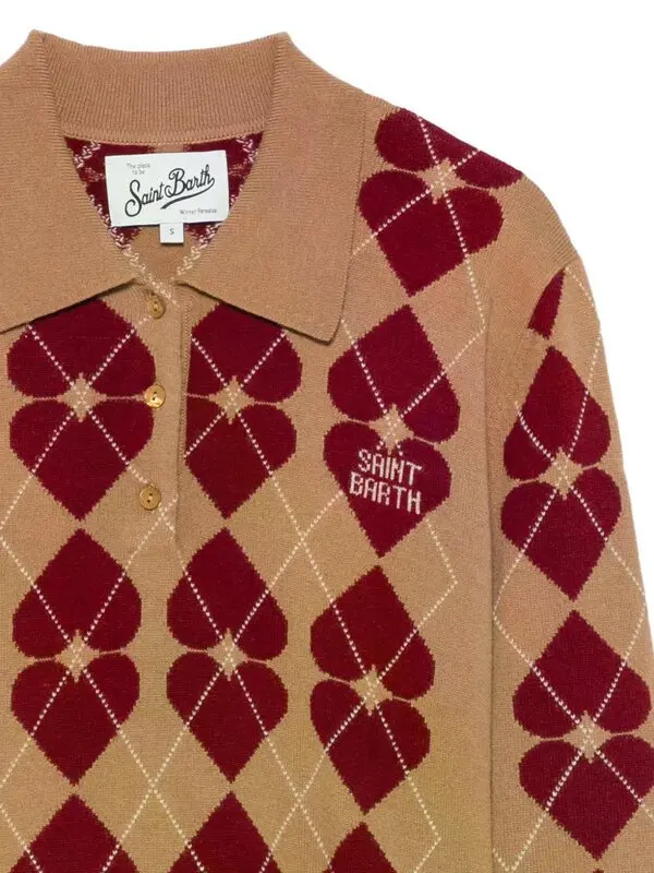 MC2 SAINT BARTH Hadidy Chargyle Heart-intarsia Sweater