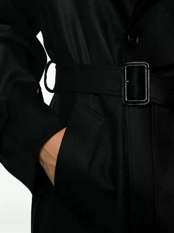 SSSTEIN Belted Double-breasted Coat