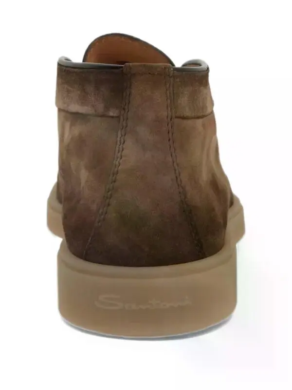 Santoni Suede Slip-on Boots