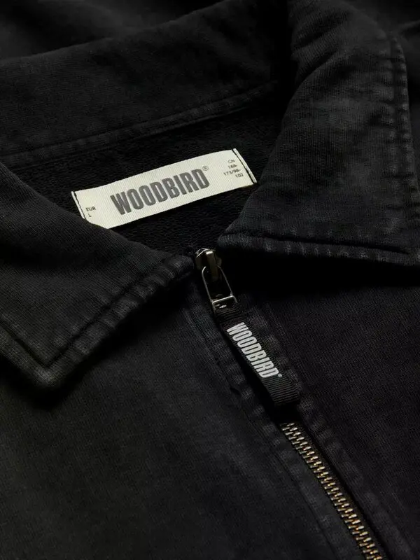WOODBIRD Wbloke Washed Half-zip Polo Shirt