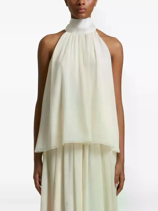 Peserico Halterneck Sleeveless Top - White
