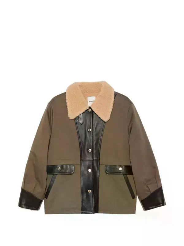 Sandro Two-tone Coat