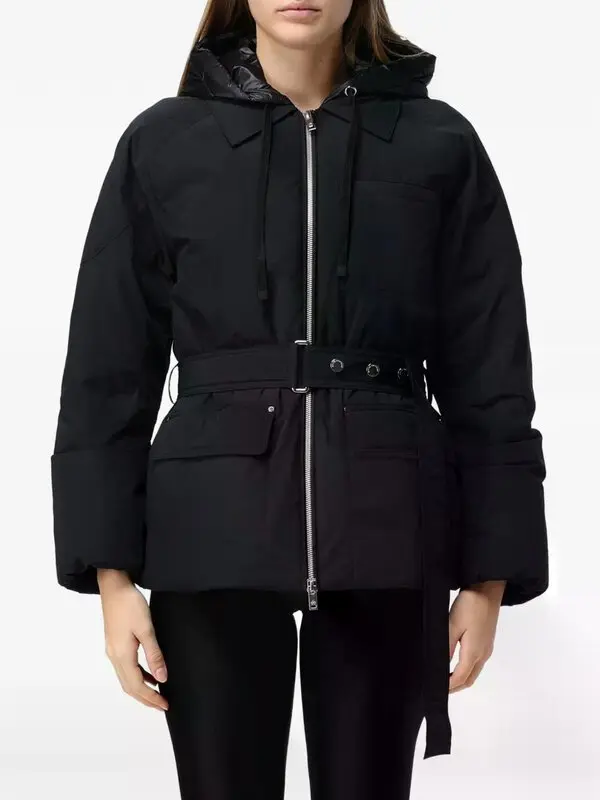 Moose Knuckles Belted Hooded Jacket