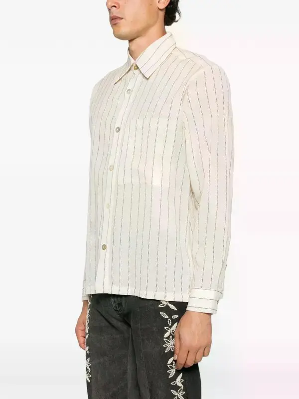 KARTIK RESEARCH Long-sleeve Pinstripe Shirt