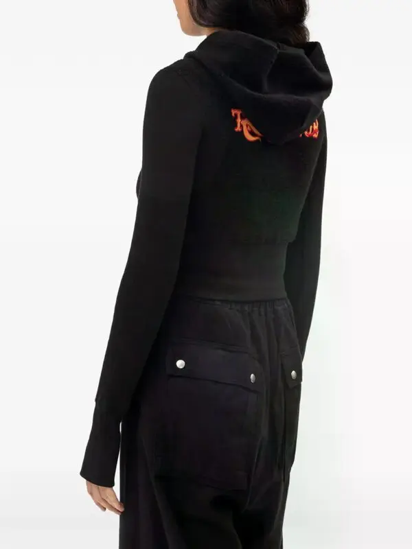 THUG CLUB Bonnie Logo-plaque Cropped Hoodie