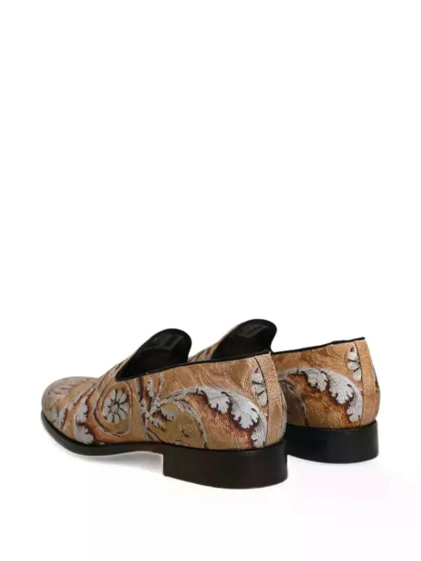 Dolce & Gabbana Brocade Loafers - Neutrals
