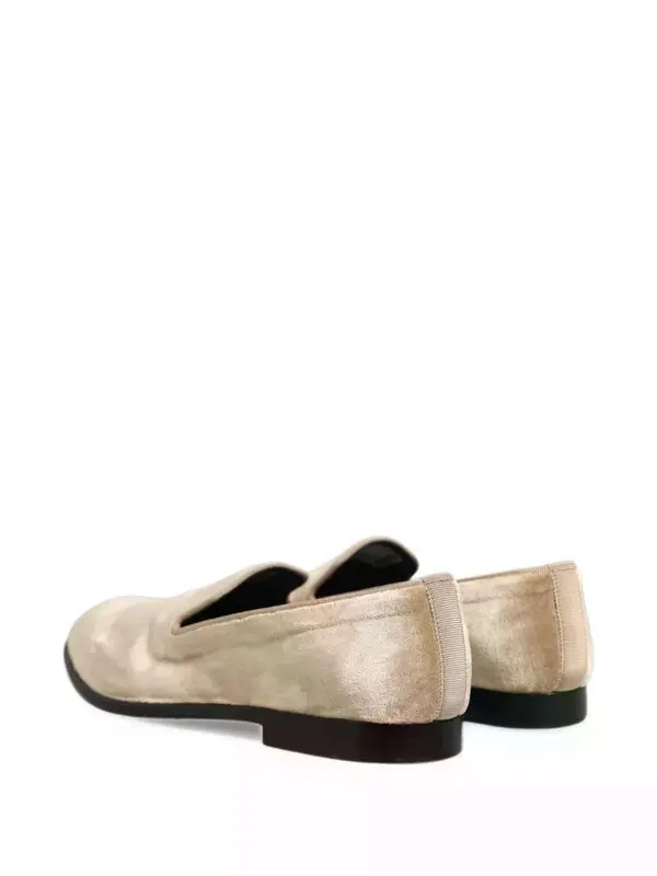 Dolce & Gabbana Velvet Loafers - Neutrals