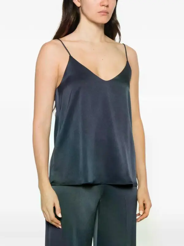 Marella Satin-finish V-neck Top